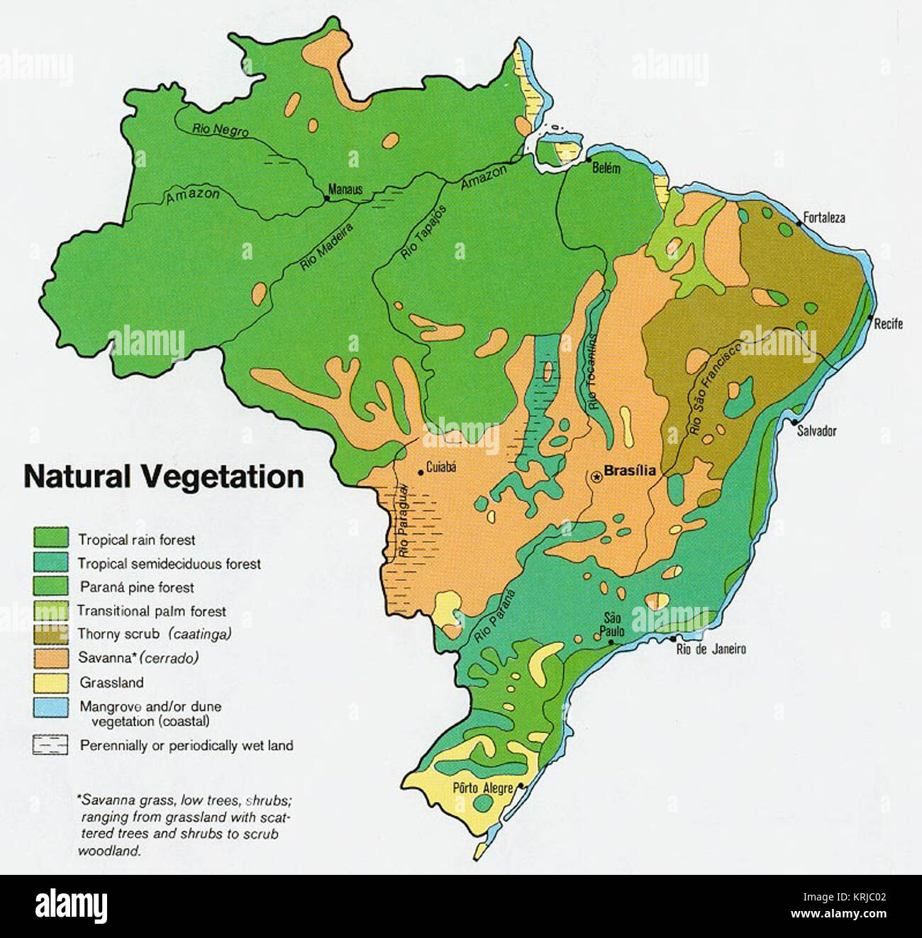 Brazil veg 1977 Stock Photo - Alamy