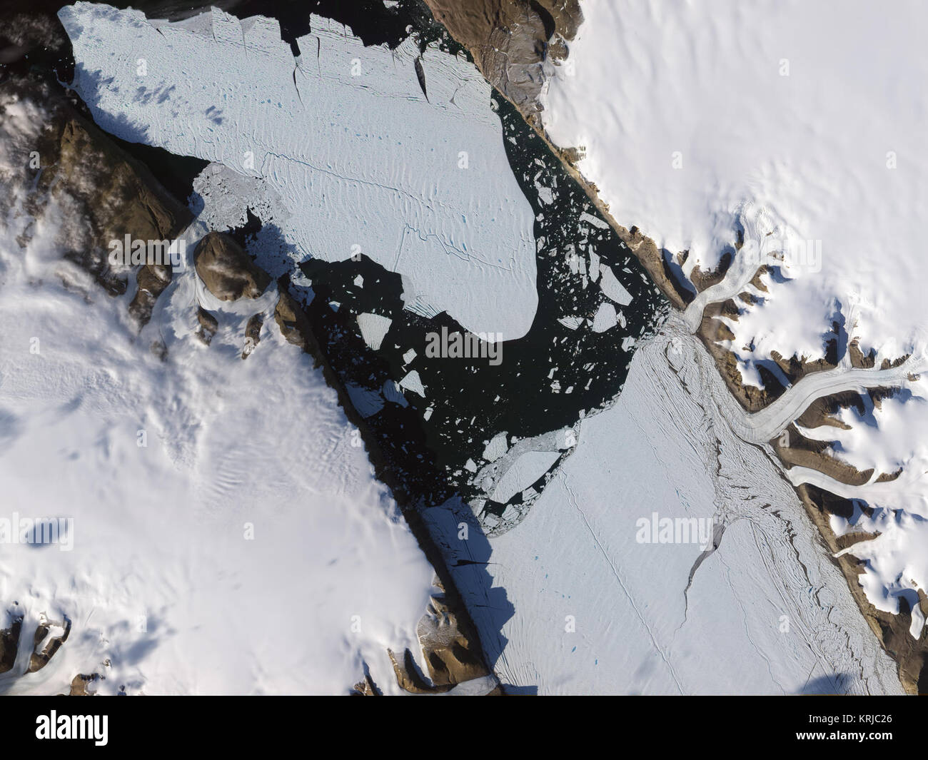 Ice Island Calves off Petermann Glacier Stock Photo - Alamy