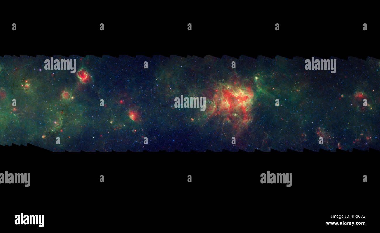 This is one segment of an infrared portrait of dust and stars radiating ...