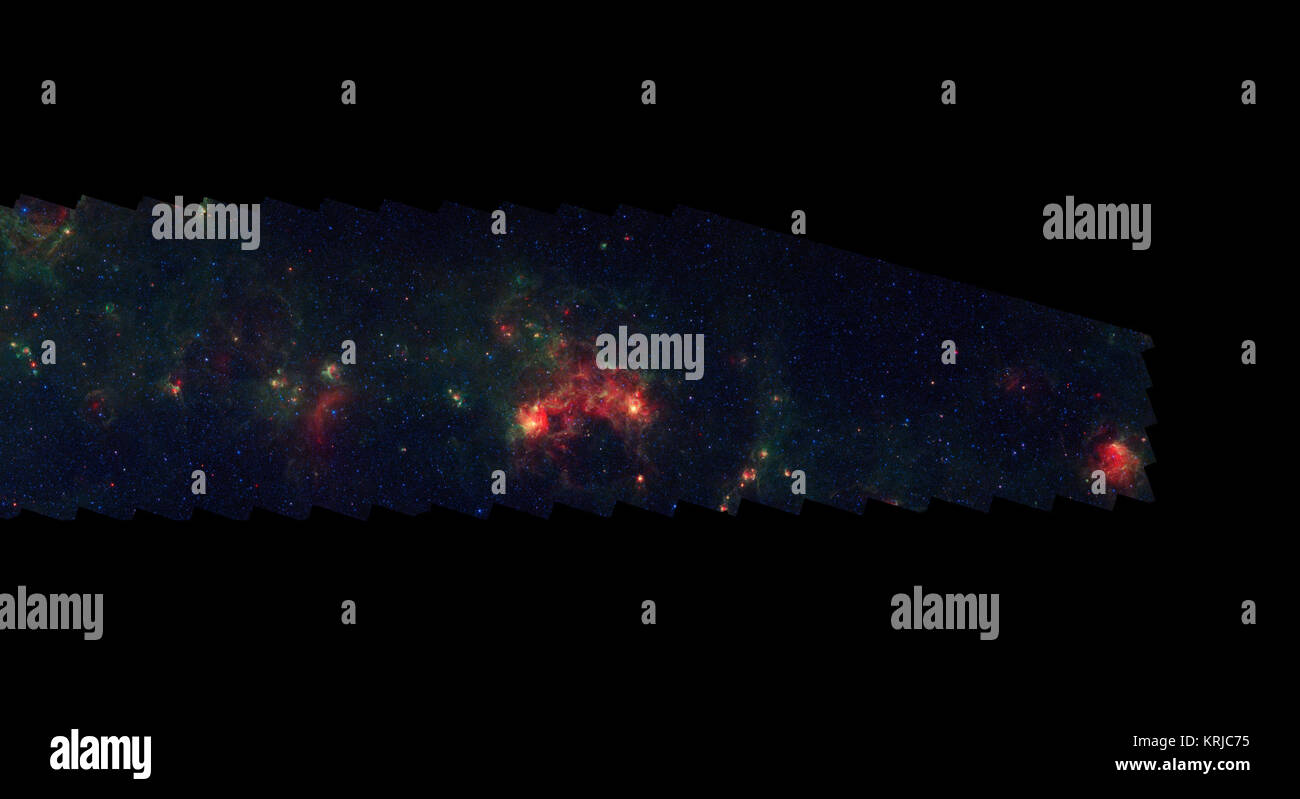 This is one segment of an infrared portrait of dust and stars radiating ...