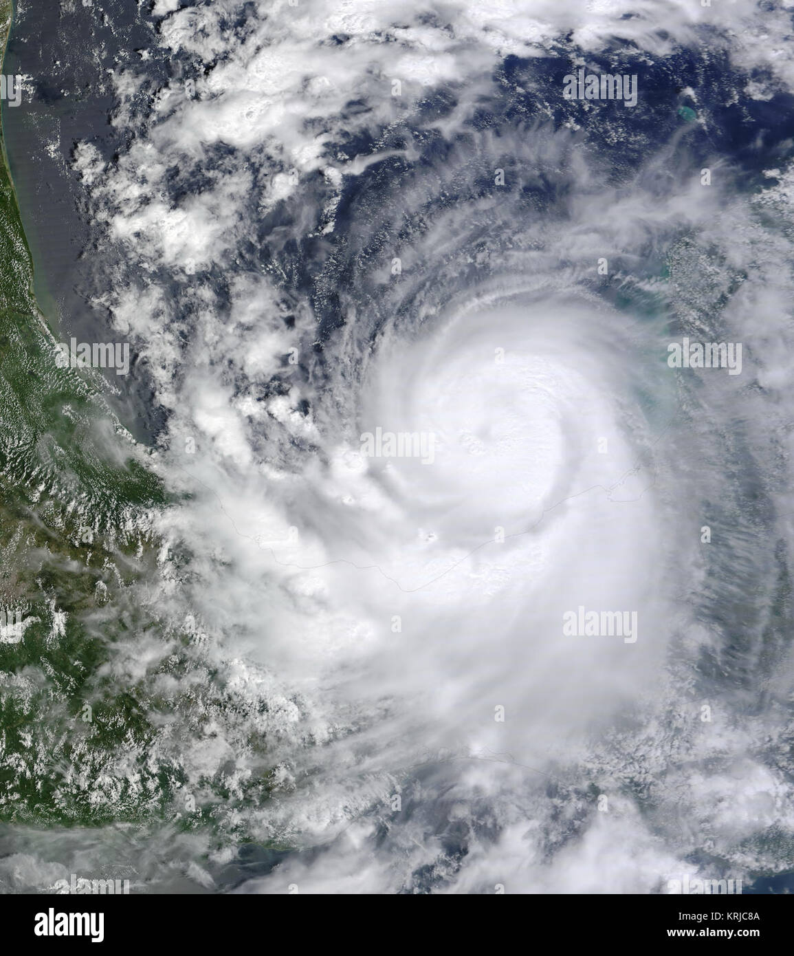 Hurricane Karl 2010-09-16 1720Z Stock Photo - Alamy