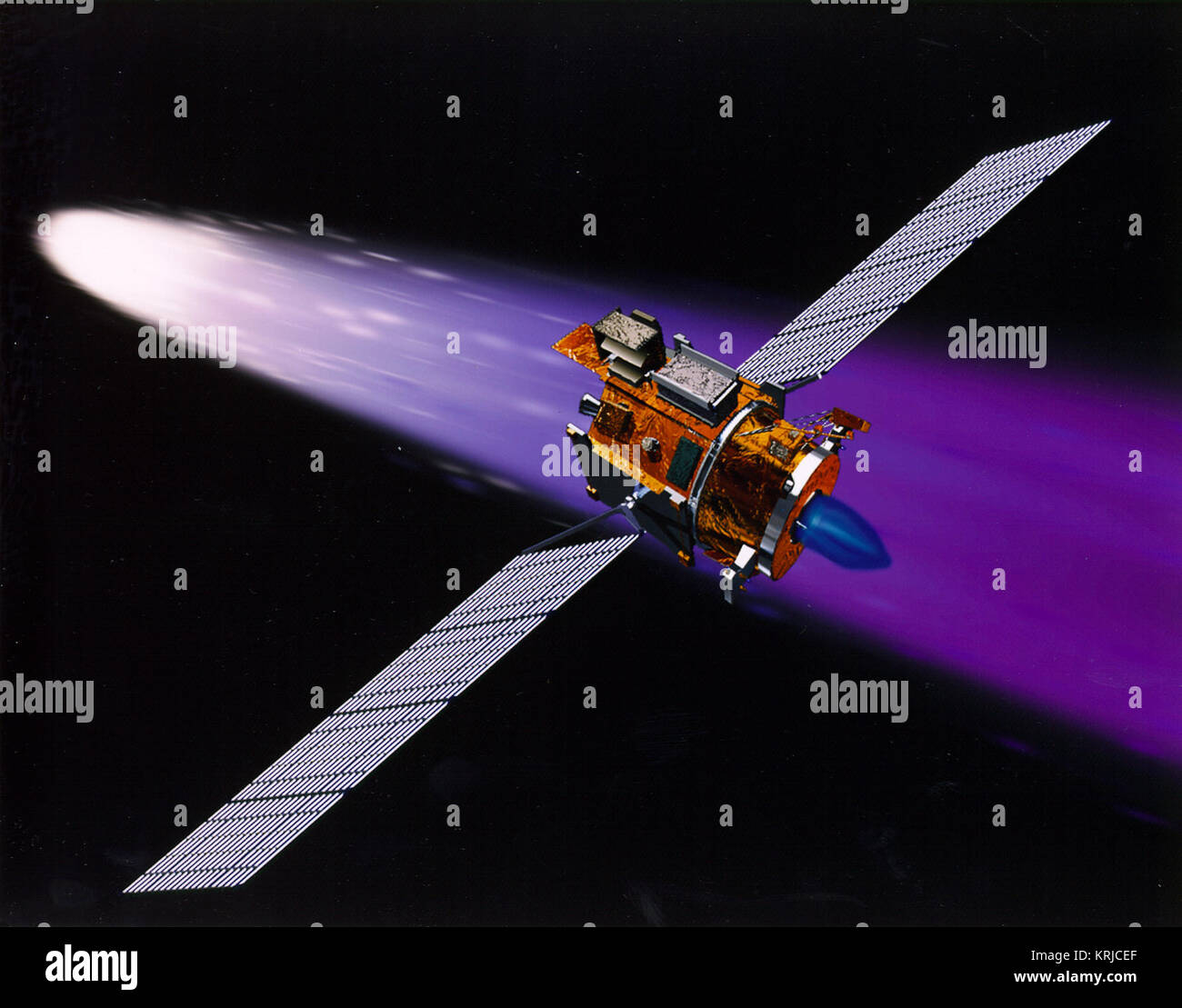 Deep Space 1 using its ion engine Stock Photo - Alamy