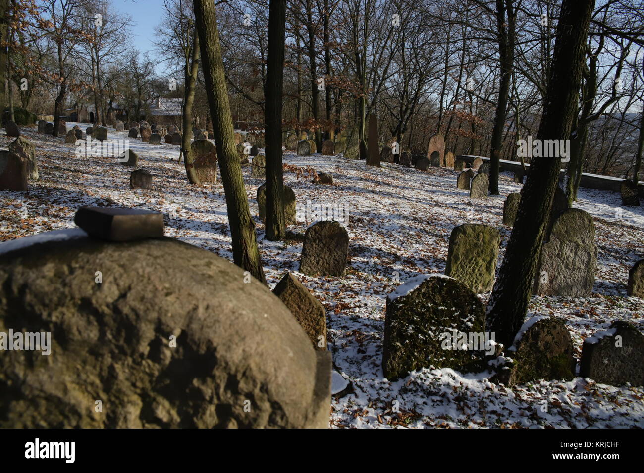 old jewish cemetery Stock Photo - Alamy