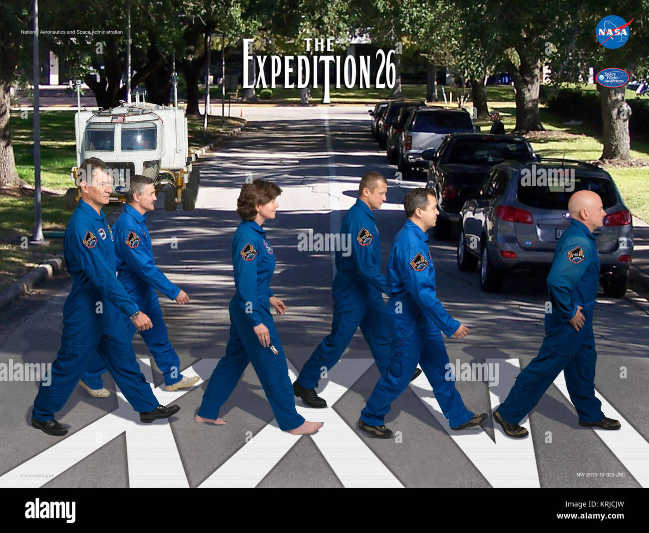 Expedition 26 crew poster Expedition 26 Abbey Road crew poster Stock ...