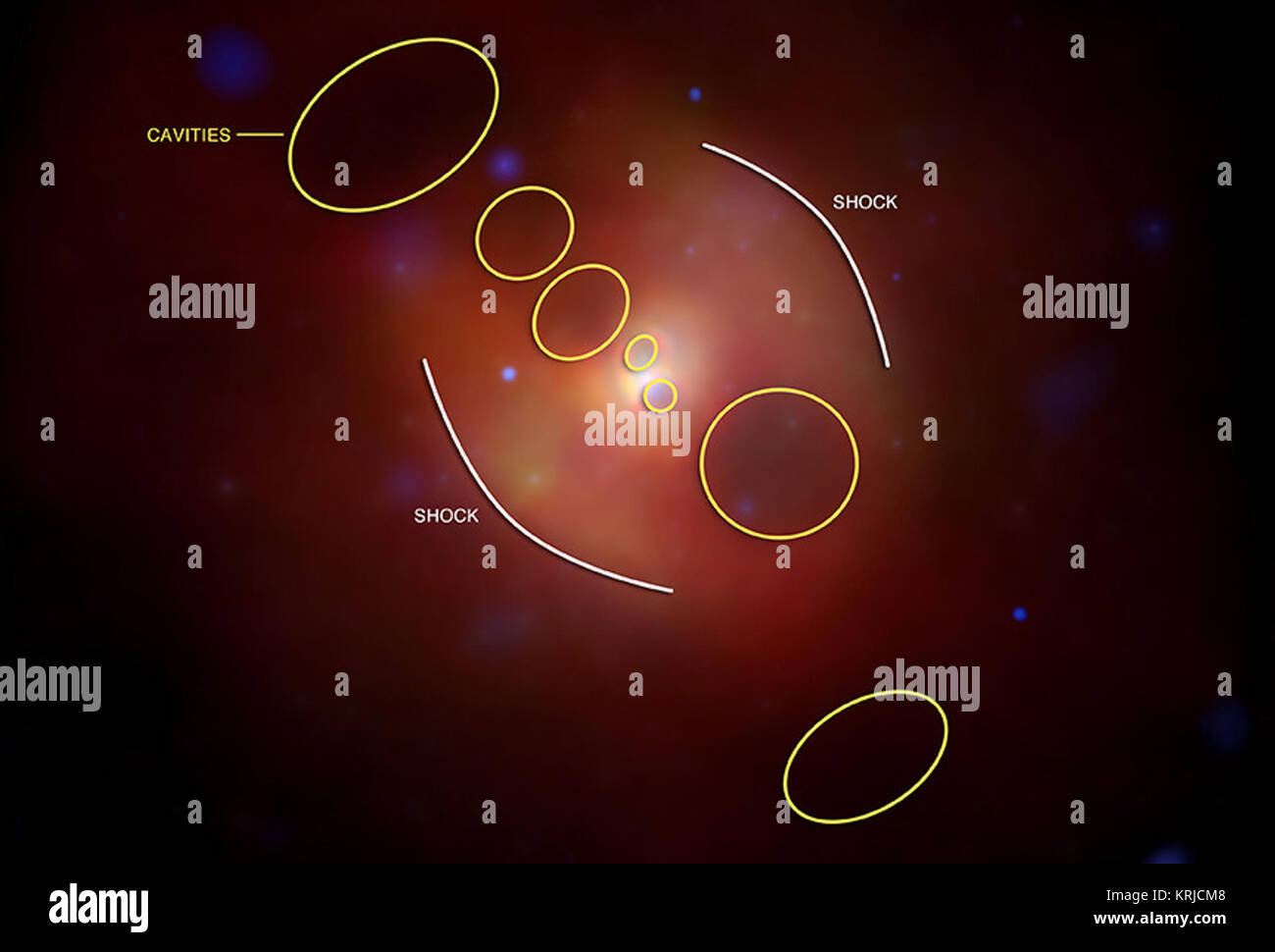 This composite image shows an intergalactic This composite image shows an intergalactic