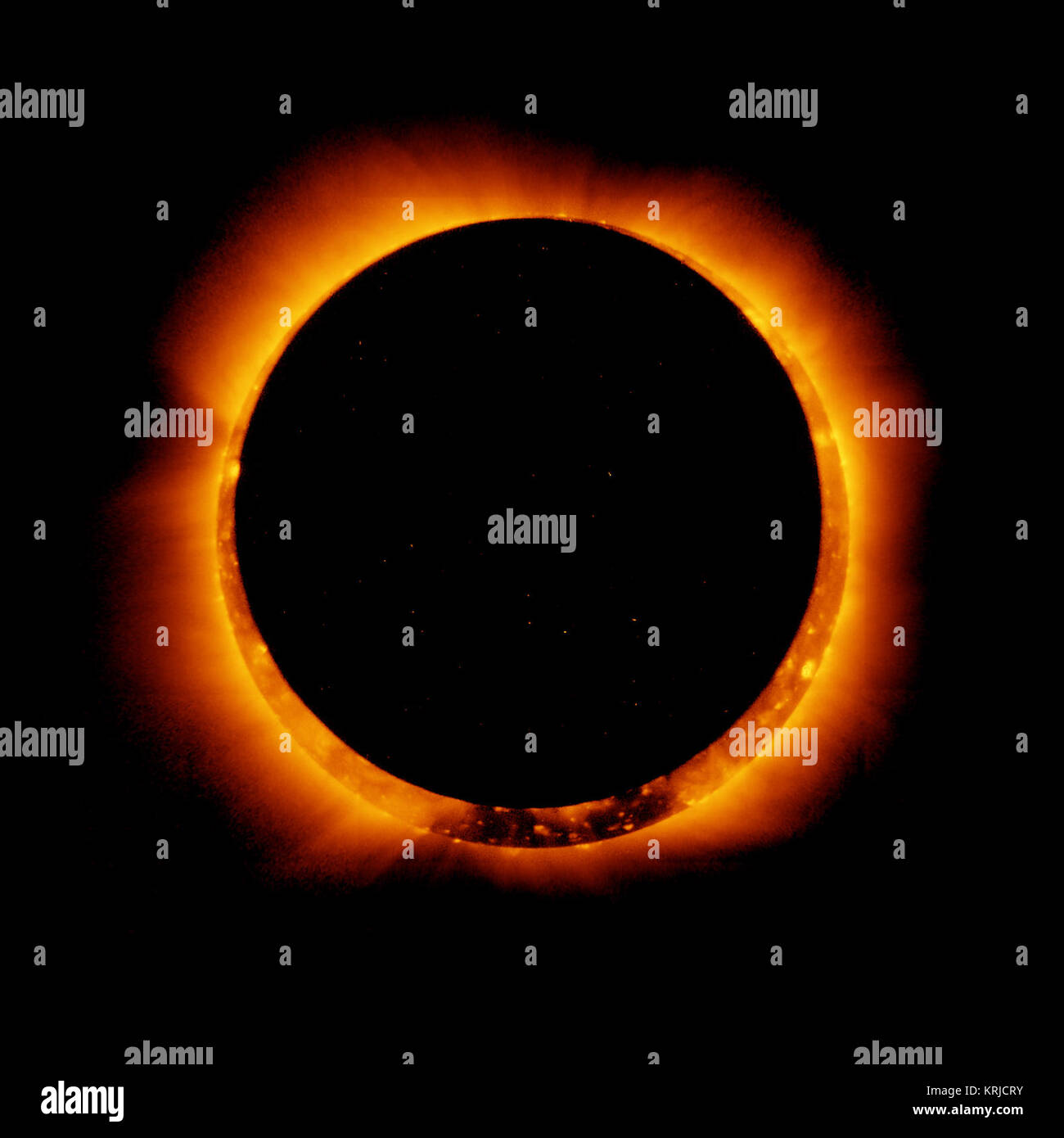 Hinode Observes Annular Solar Eclipse, 4 Jan 2011 Stock Photo - Alamy