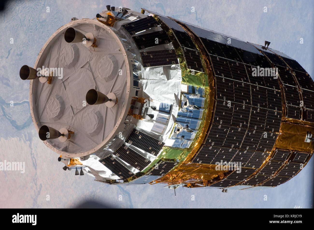 HTV-2 Kounotori 2 approaches the ISS 5 Stock Photo - Alamy