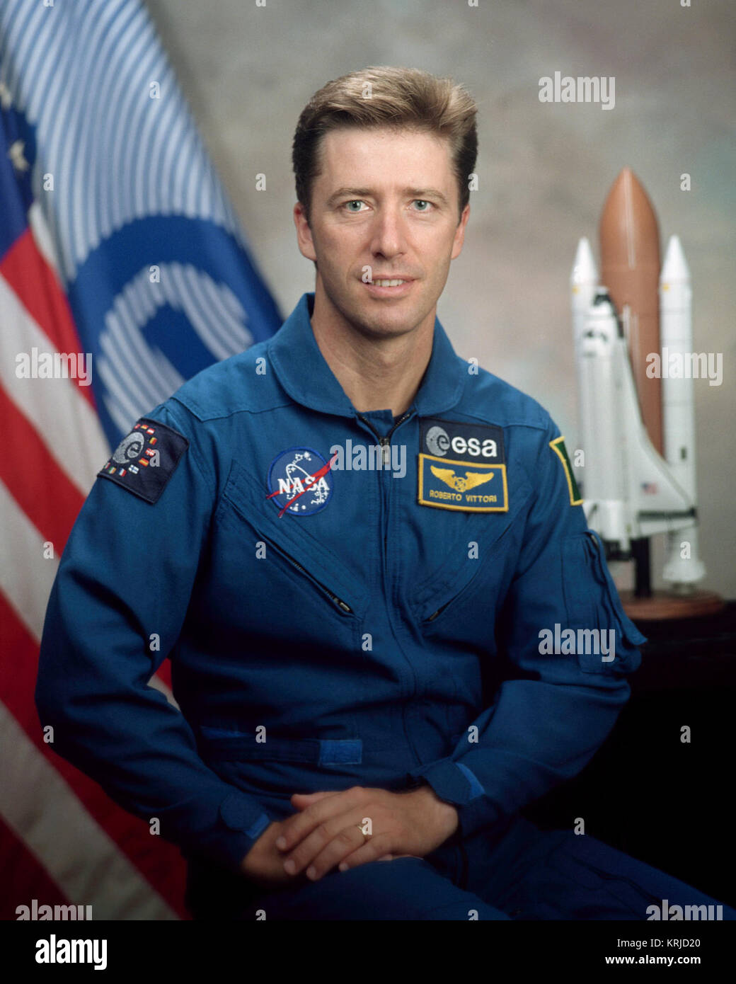 Roberto Vittori NASA portrait Stock Photo - Alamy
