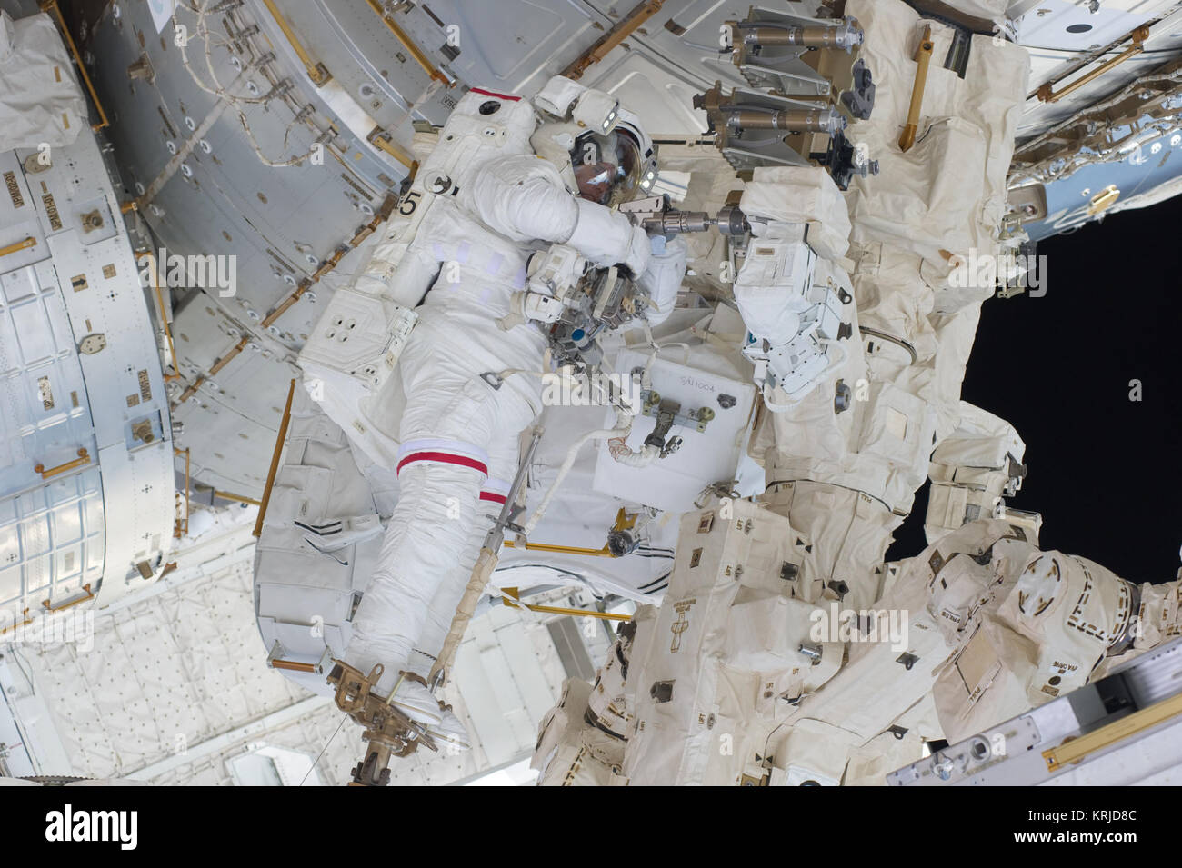 STS-133 EVA2 Steve Bowen 2 Stock Photo - Alamy