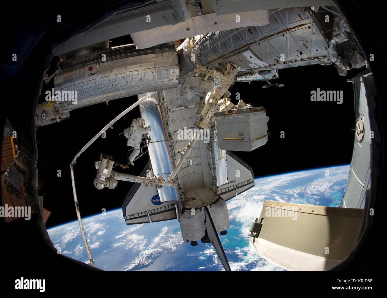 STS-133 EVA2 Steve Bowen 3 Stock Photo - Alamy