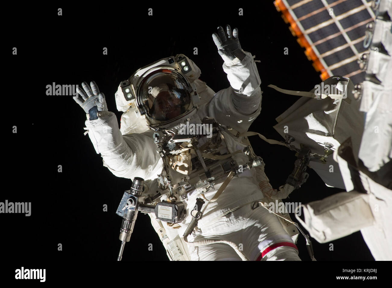 STS-133 EVA2 Steve Bowen 4 Stock Photo - Alamy