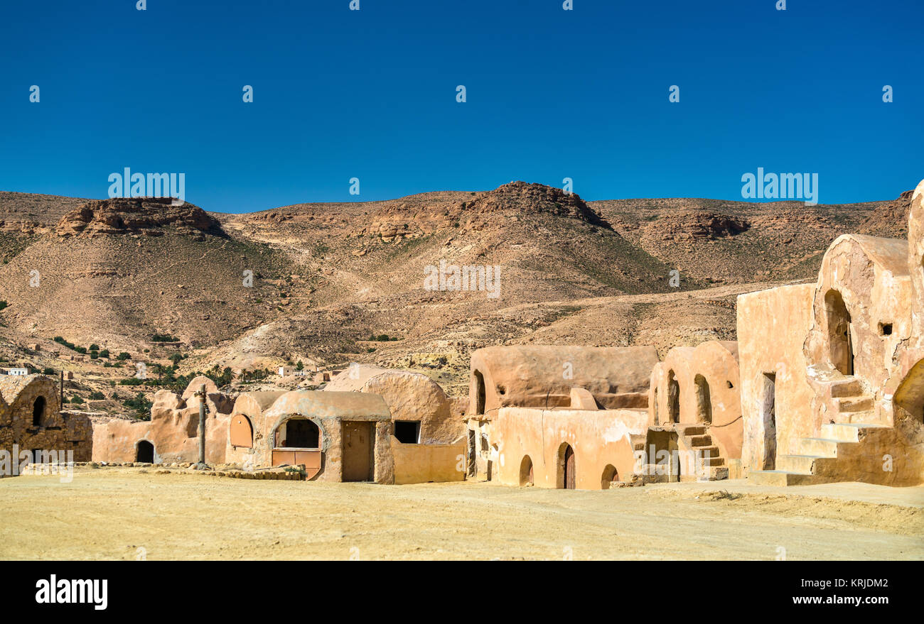 Ksar Hallouf, a fortified village in the Medenine Governorate, Southern ...