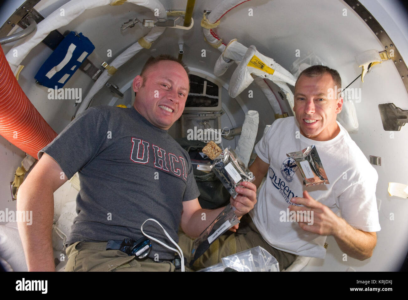 Michael Fincke and Andrew Feustel on the International Space Station ...