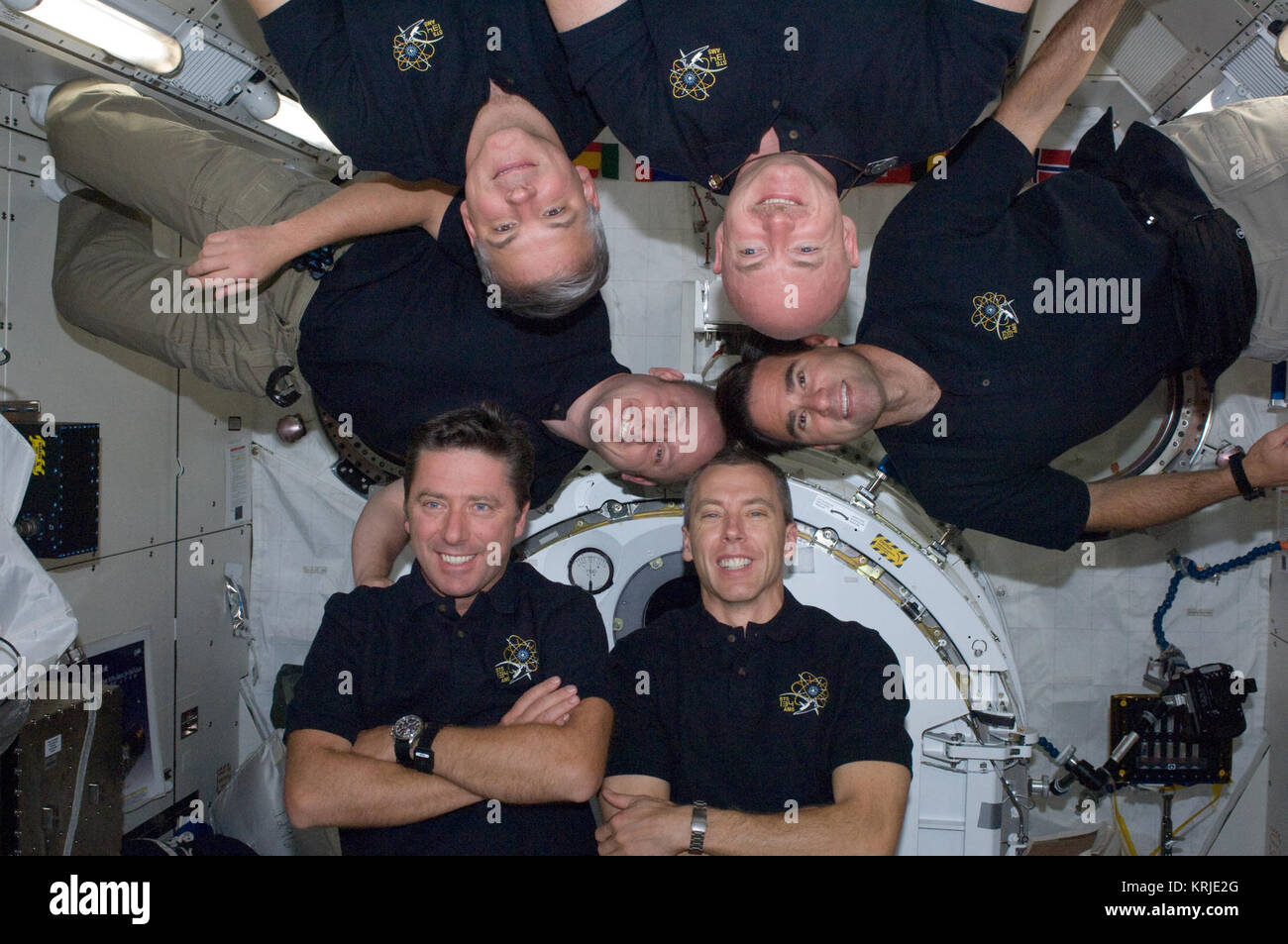 STS-134 in-flight crew portrait Stock Photo - Alamy