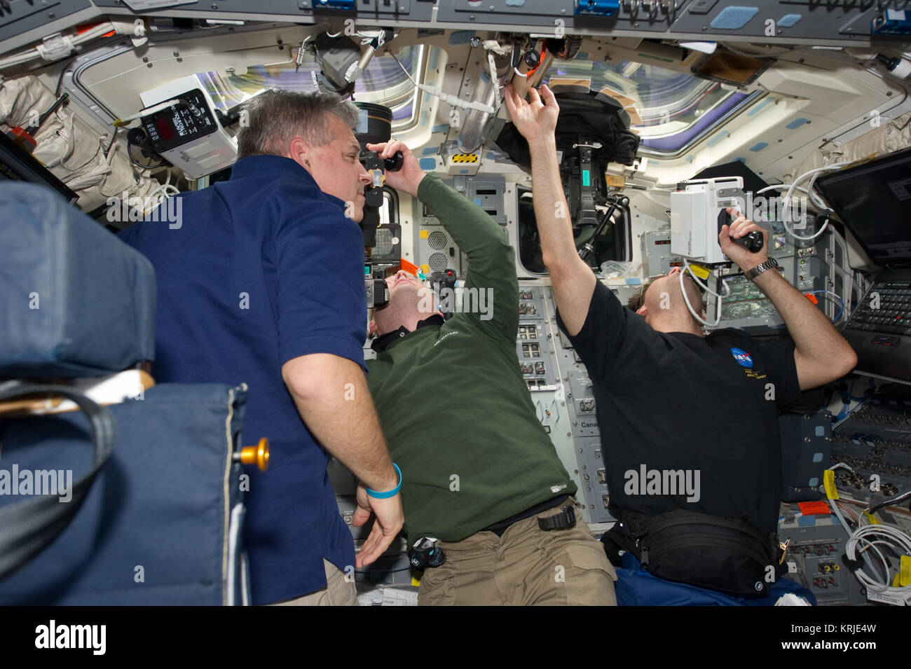 STS-134 undocking and fly-around operations Stock Photo - Alamy