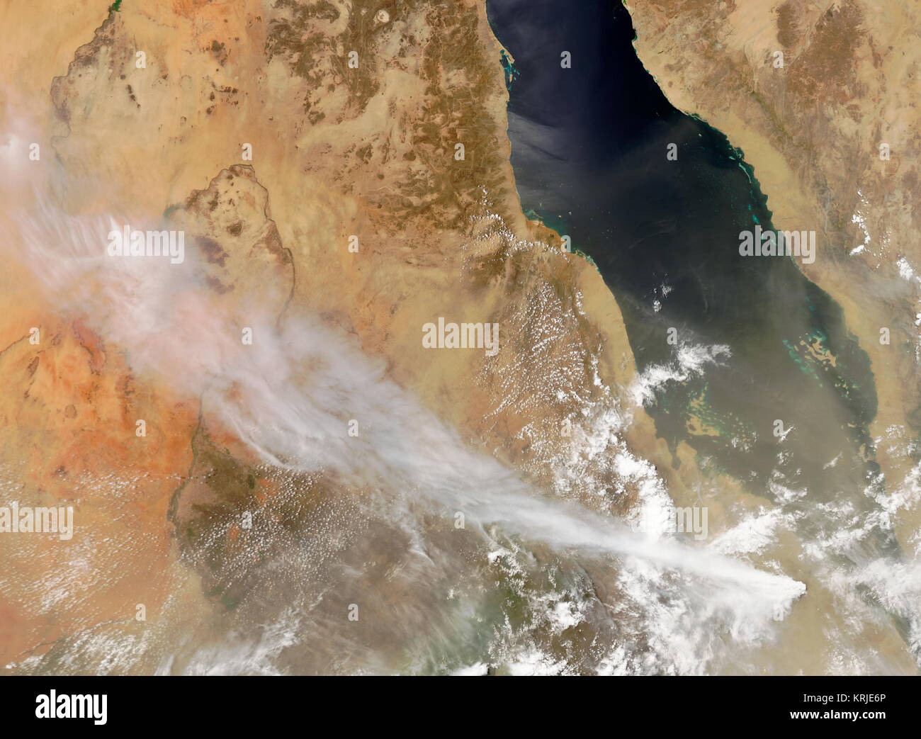 Nabro Volcano ash cloud 2011-06-13, Eritrea Stock Photo - Alamy