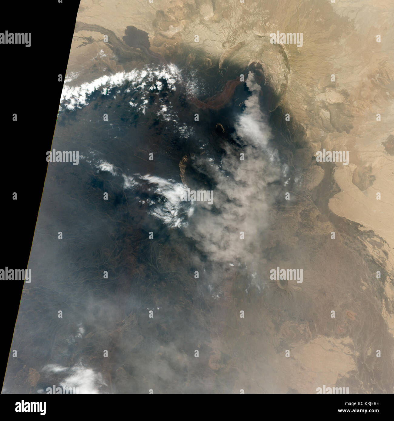 Lava Flows at Nabro Volcano, Eritrea, 06-29-2011 Stock Photo - Alamy
