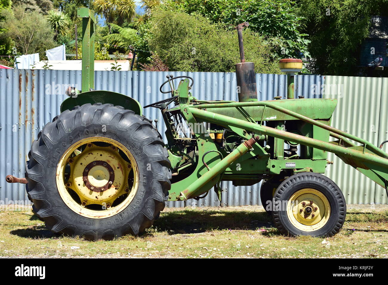 Green Tractor Stock Photos & Green Tractor Stock Images - Alamy