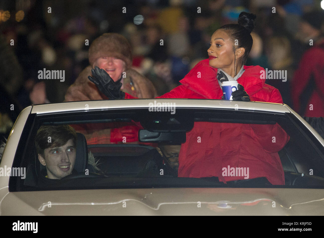 Celebrities attend the annual Perth City lights Xmas lights switch on ...