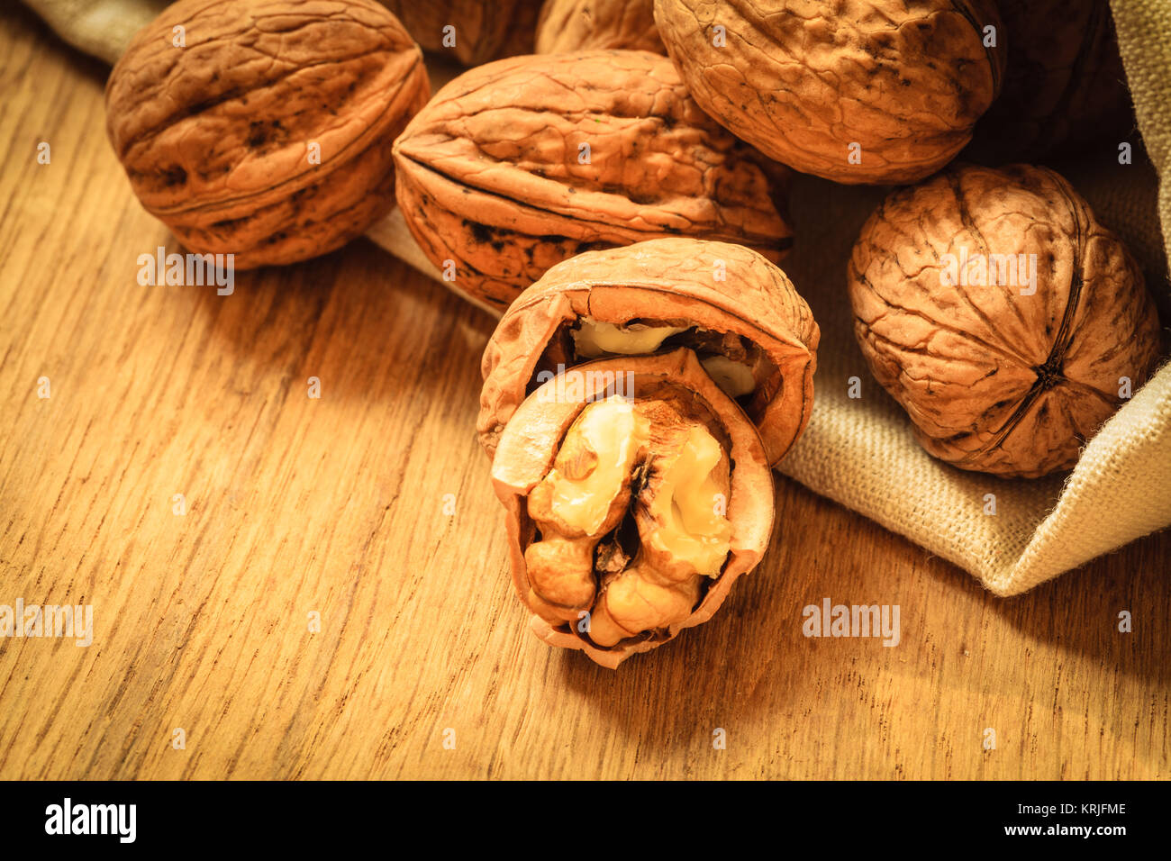 Healthy food full of omega-3 fatty acids, organic nutrition. Walnut ...