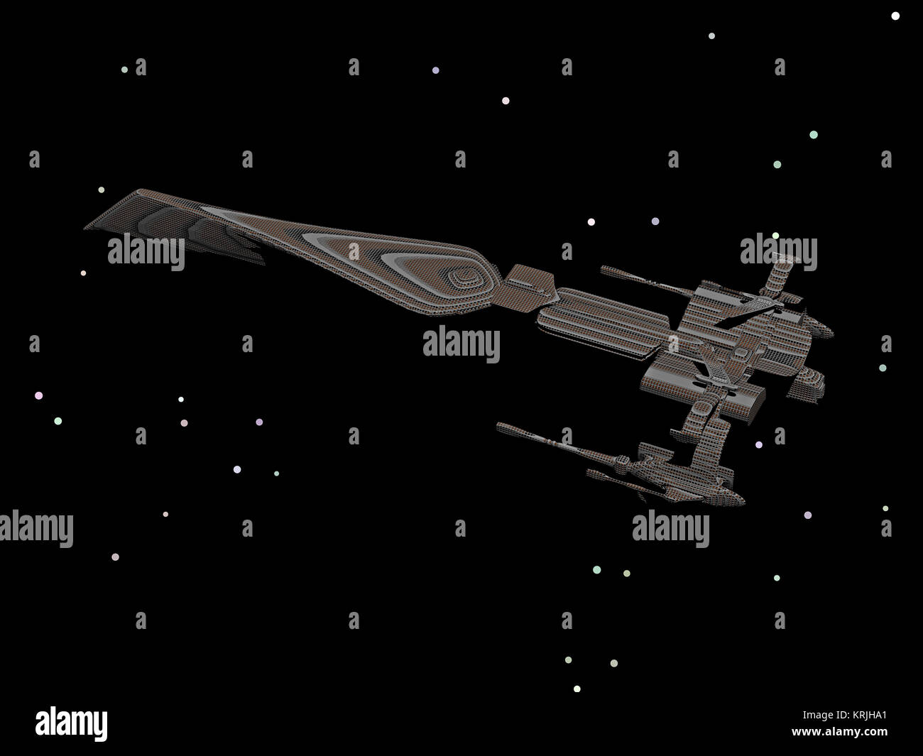 battle spaceship in space Stock Photo - Alamy