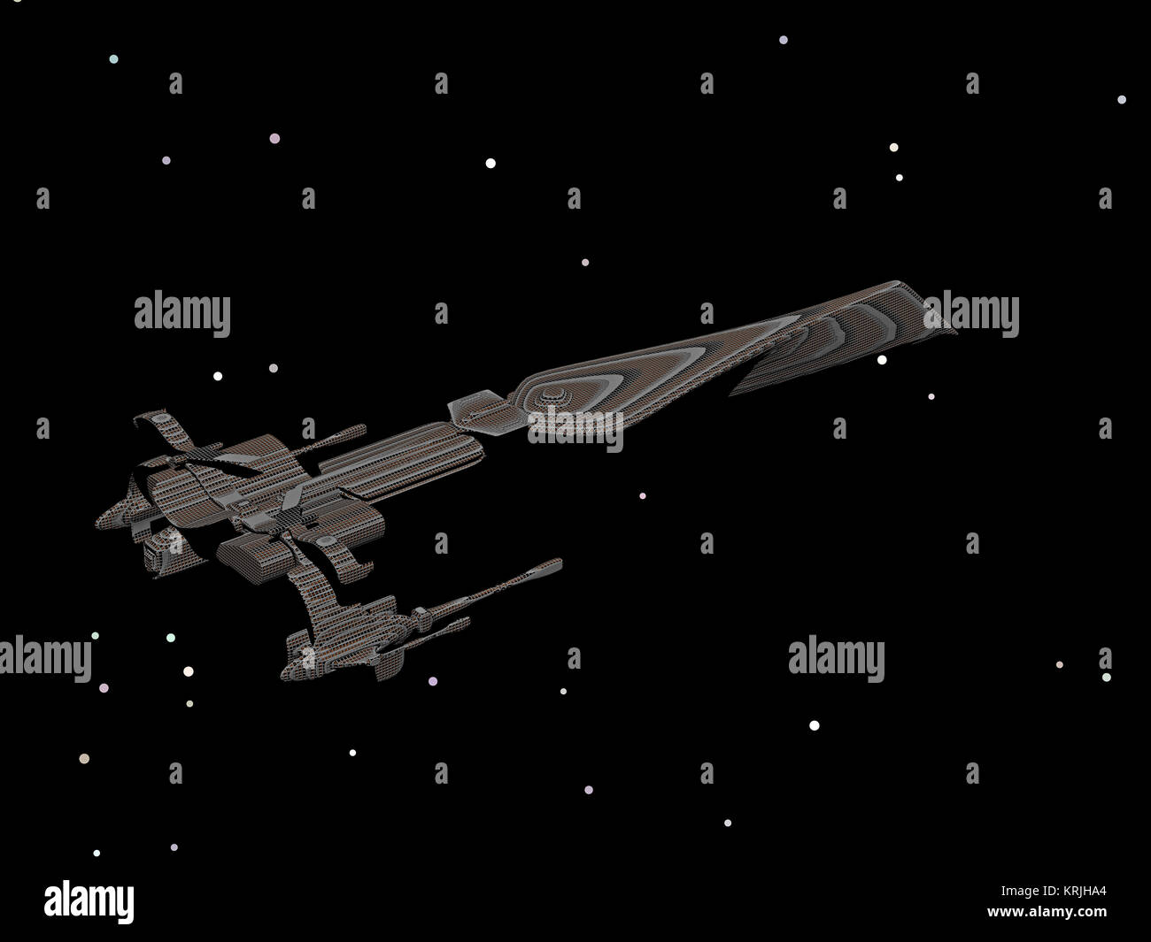 battle spaceship in space Stock Photo - Alamy