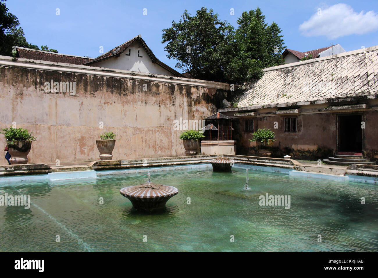 Taman Sari Water Castle in Yogyakarta, Indonesia. It's used as a ...