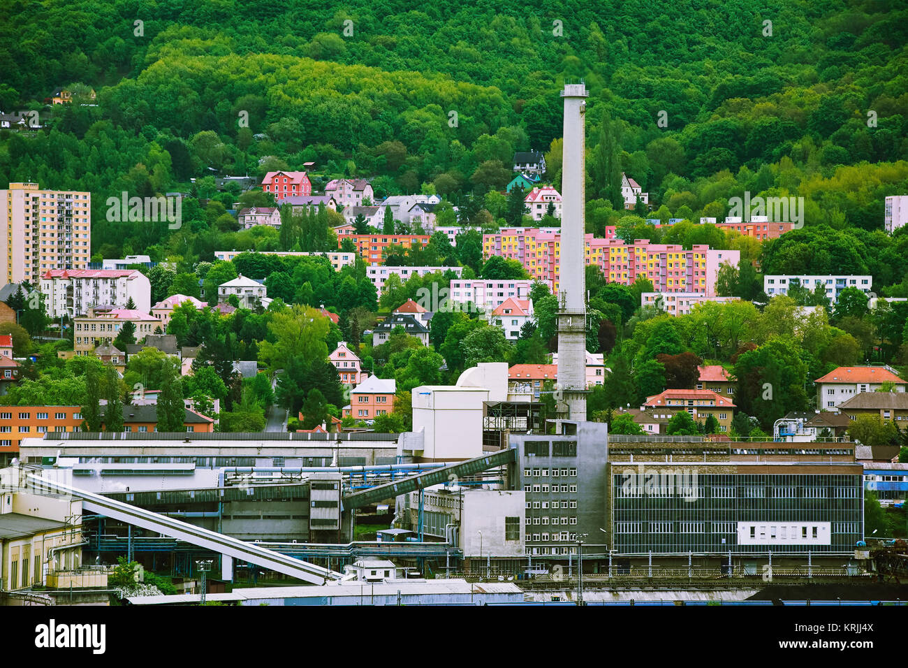 View of the Factory Stock Photo - Alamy