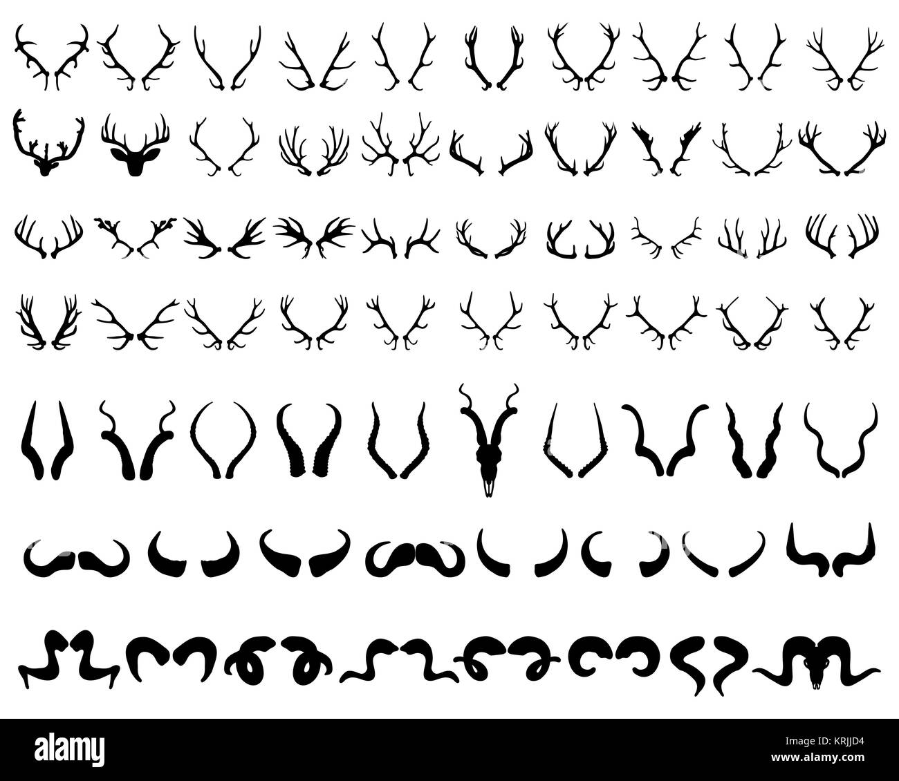 Ram with large horns Cut Out Stock Images & Pictures - Alamy