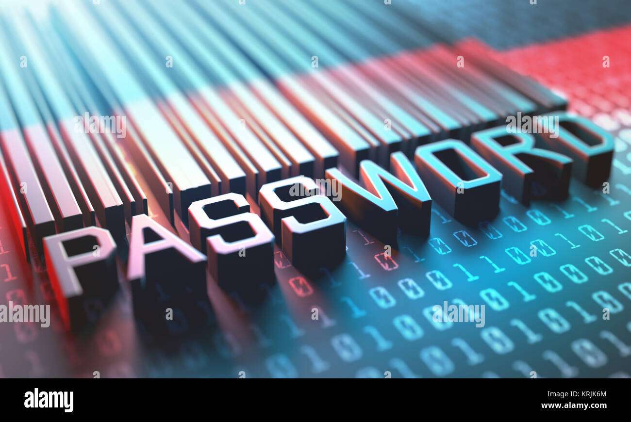 Barcode Password Access Stock Photo - Alamy