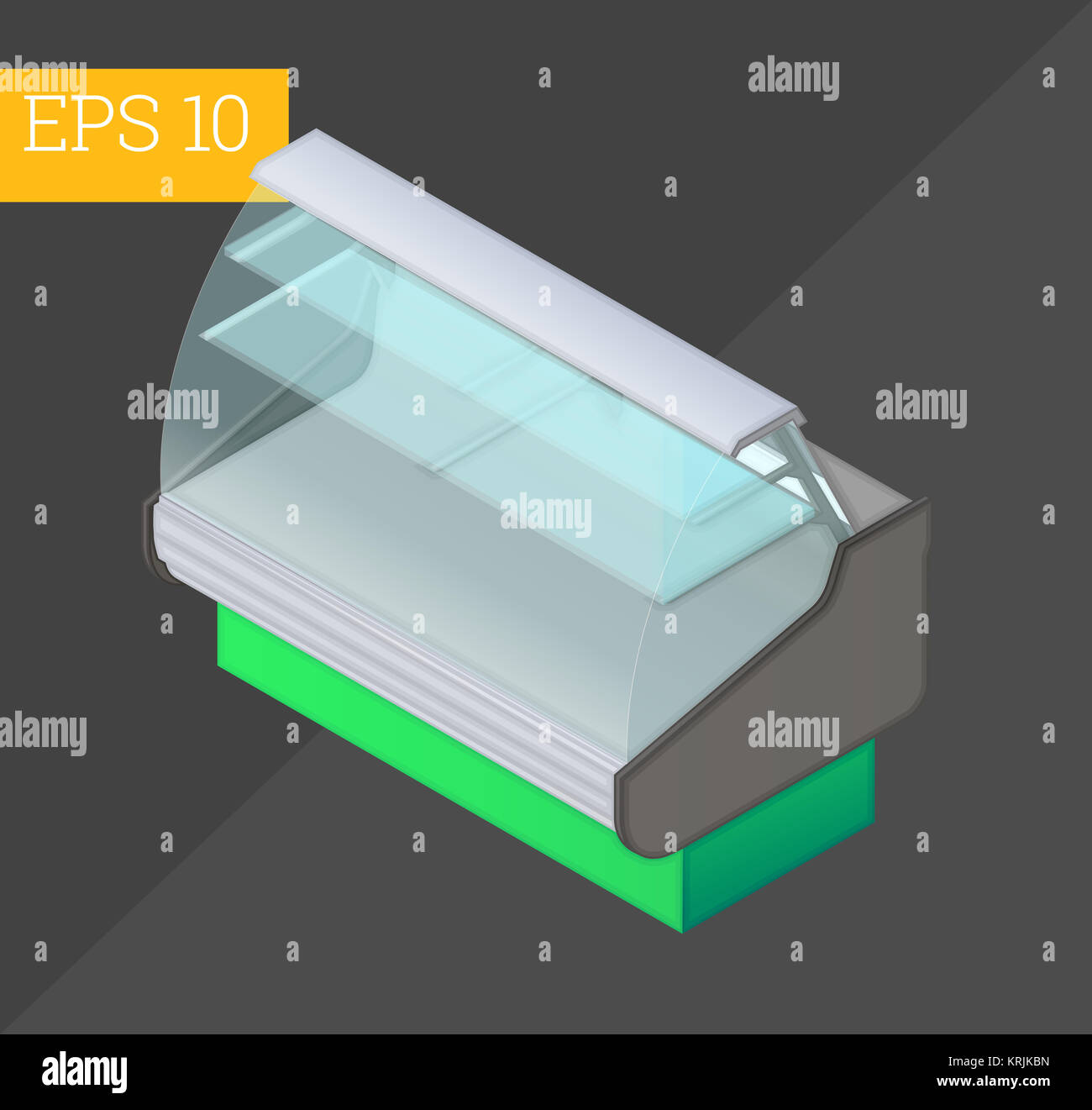 refrigerator counter isometric vector illustration Stock Photo - Alamy