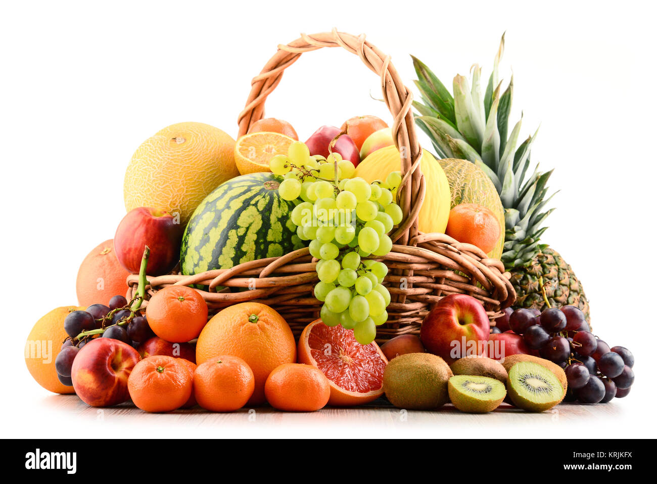 Composition with assorted fruits Stock Photo - Alamy