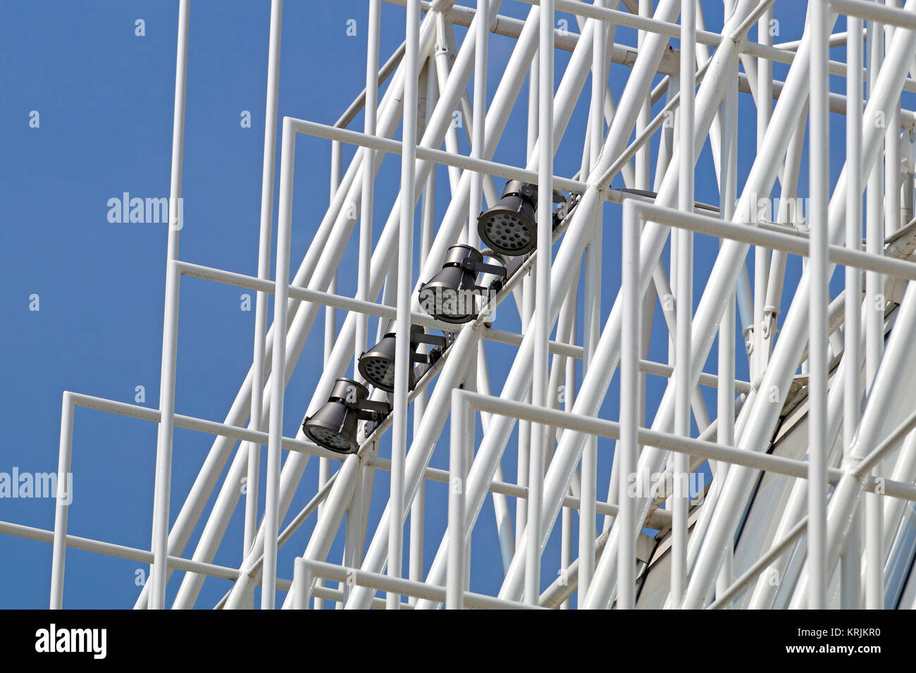 metal structure with lights Stock Photo - Alamy