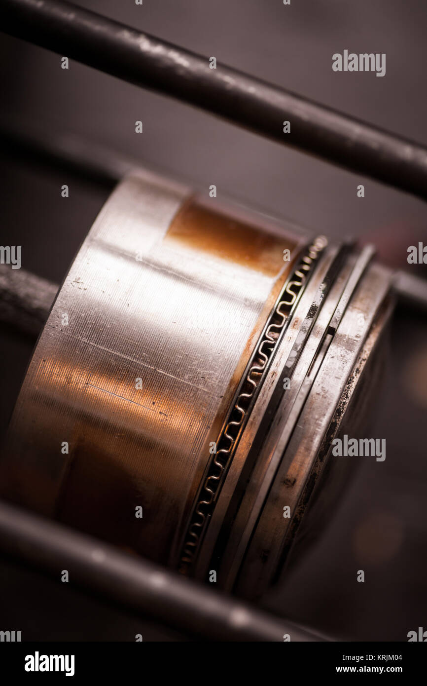 Motorcycle piston detail Stock Photo - Alamy