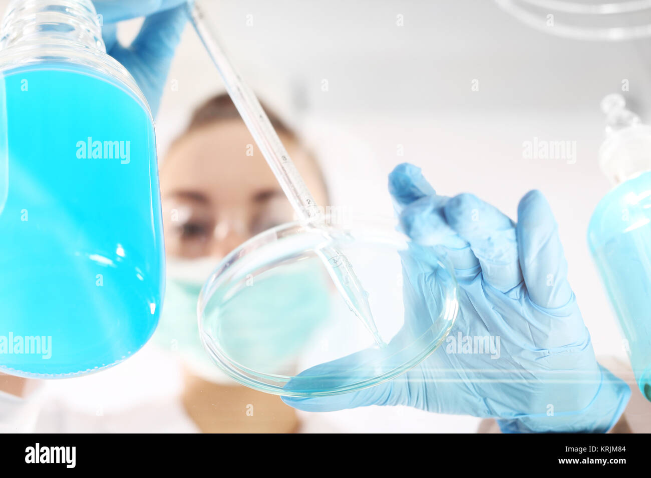 research laboratory. chemical experiments. genetic engineering Stock ...