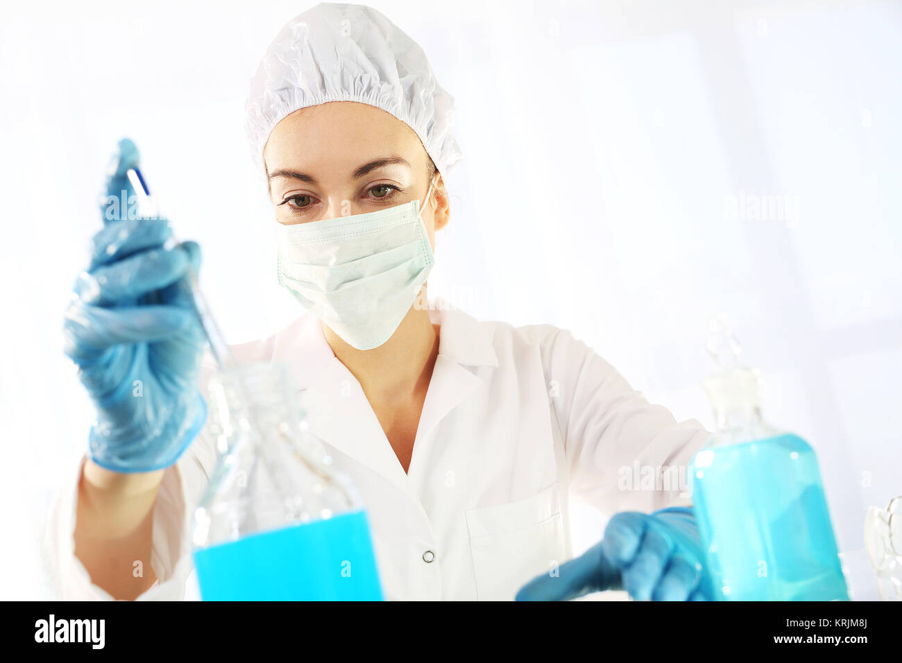 research laboratory. chemical experiments. genetic engineering Stock ...