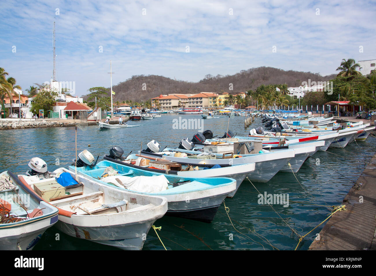 Mexican Resort Boats Stock Photo - Alamy