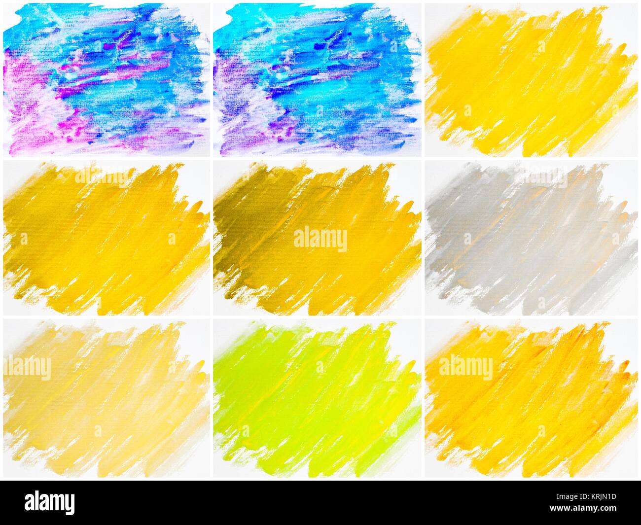 Collage of abstract water color textured backgrounds Stock Photo - Alamy