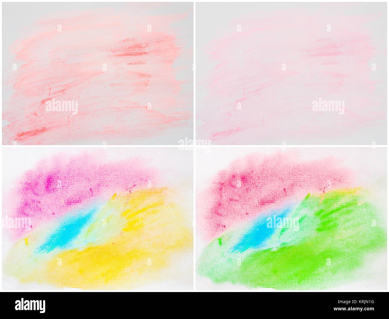 Collage of abstract water color textured backgrounds Stock Photo - Alamy