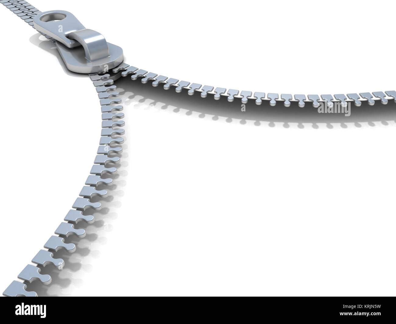 Zipper. Side view. 3D Stock Photo - Alamy