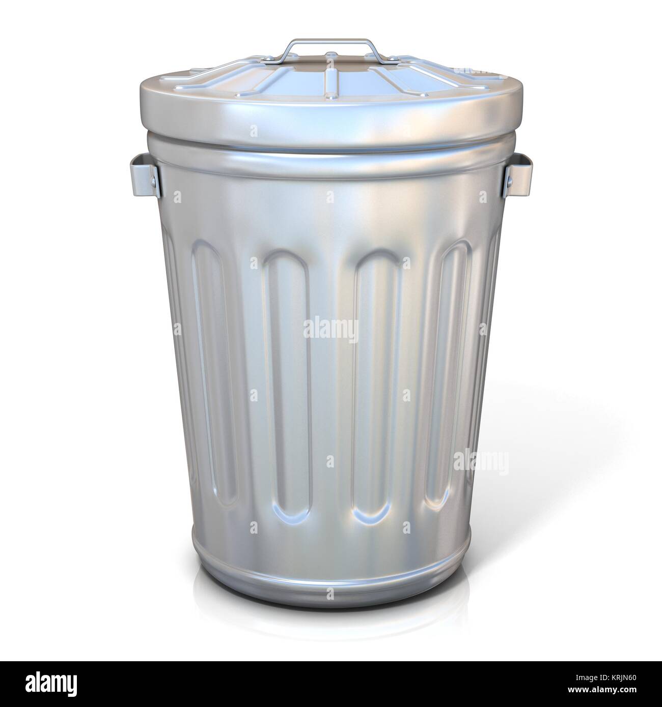 Steel trash can Stock Photo - Alamy