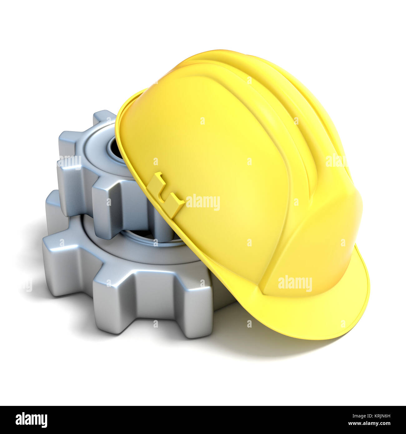 Machine gear with safe helmet. 3D Stock Photo - Alamy