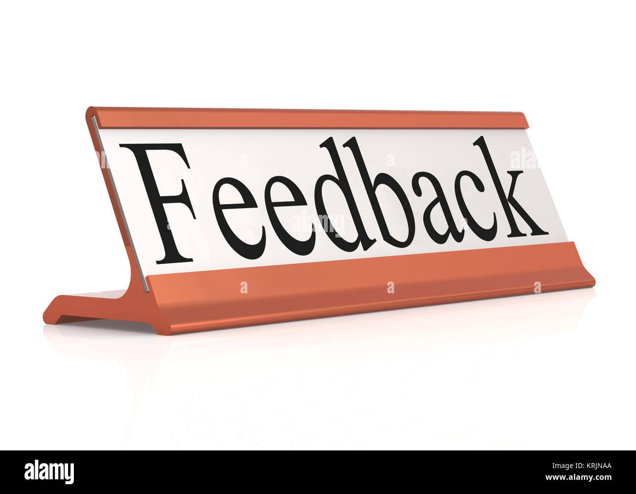 Feedback table tag isolated Stock Photo - Alamy