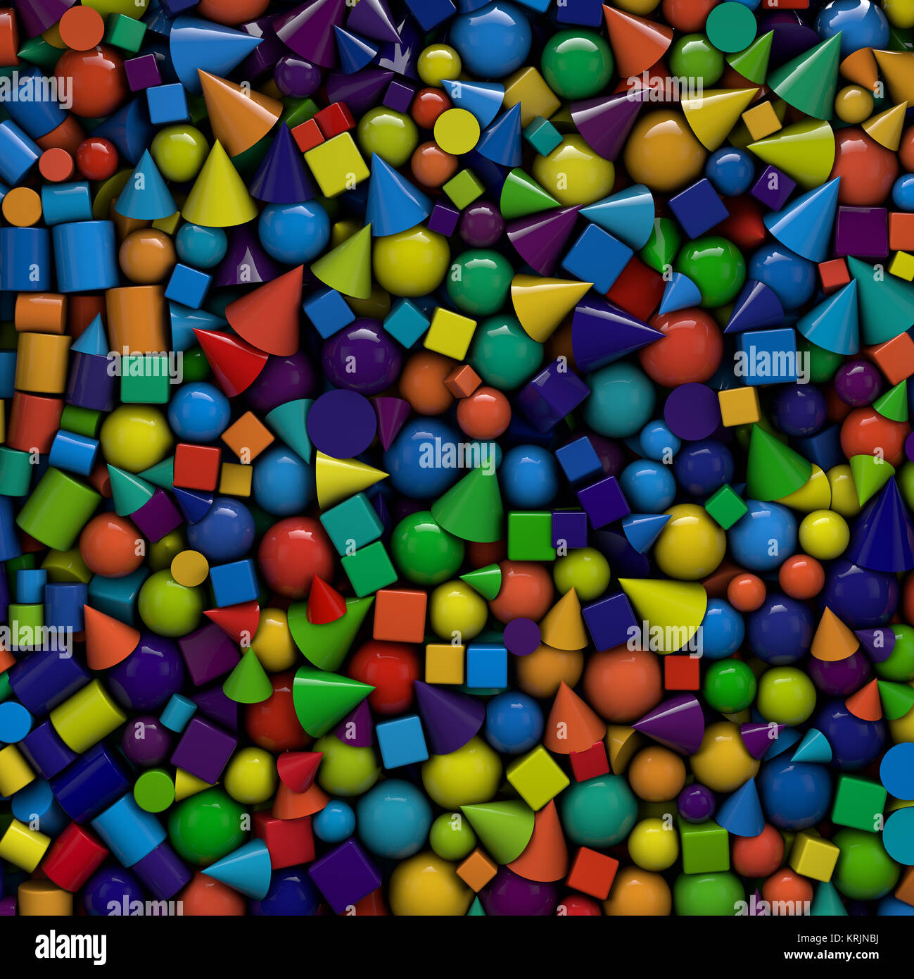 3d illustration background with shiny geometric shapes Stock Photo - Alamy