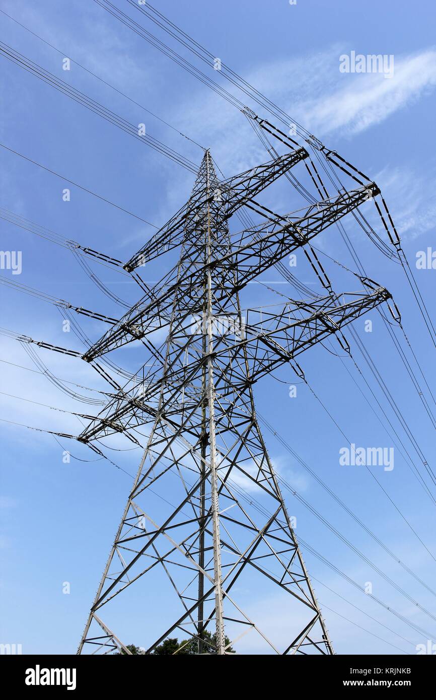 Outdoor power lines Stock Photo - Alamy