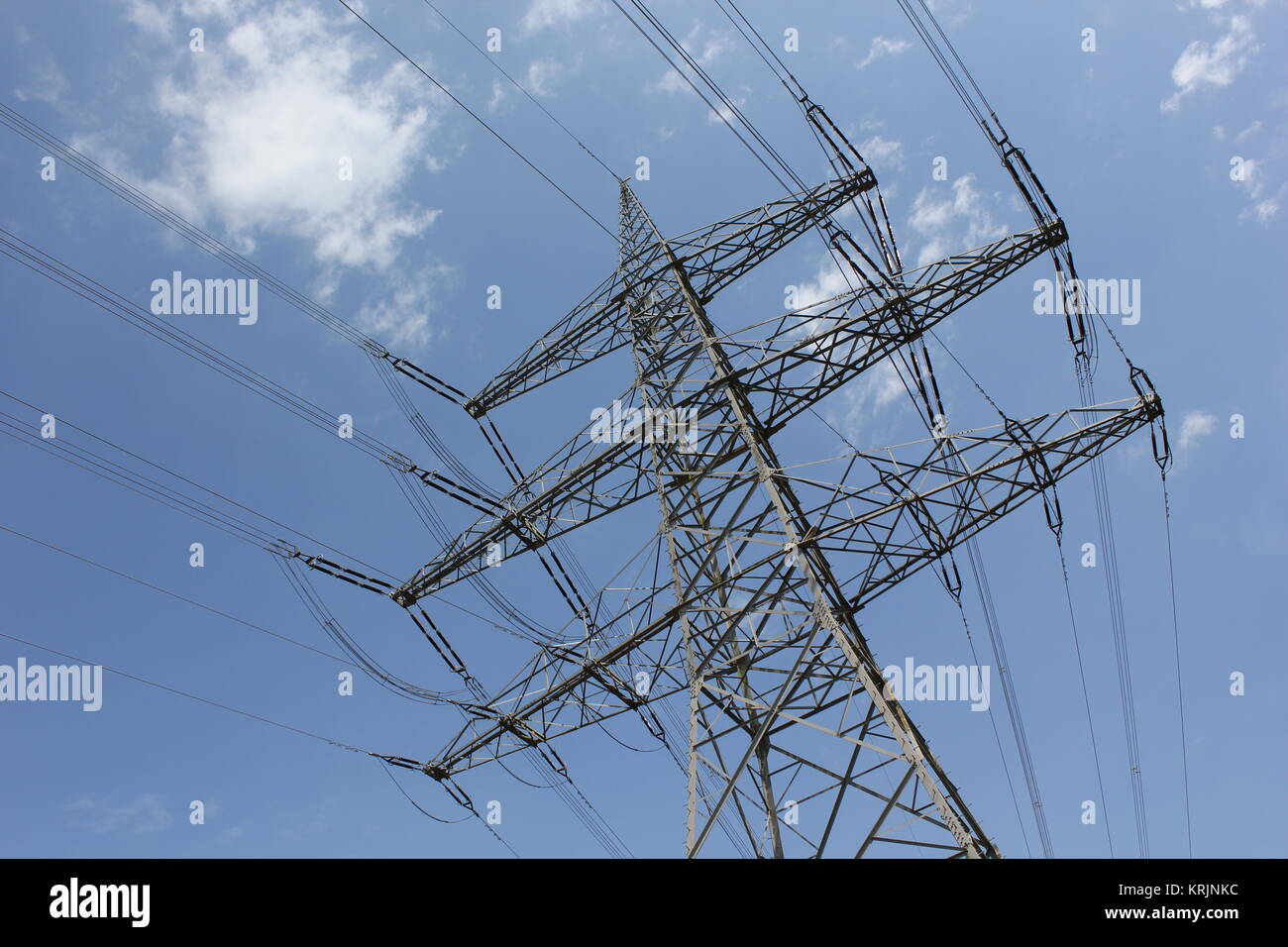 Outdoor power lines Stock Photo - Alamy