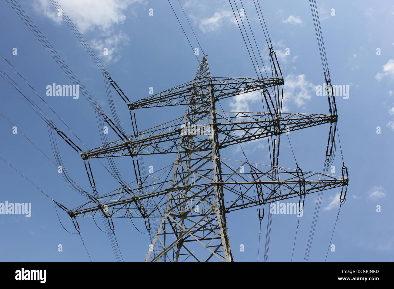 Outdoor power lines Stock Photo - Alamy