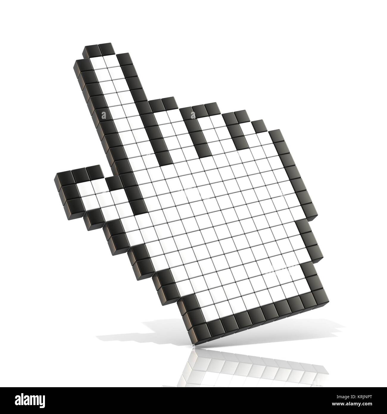Cursor hand. 3D Stock Photo - Alamy