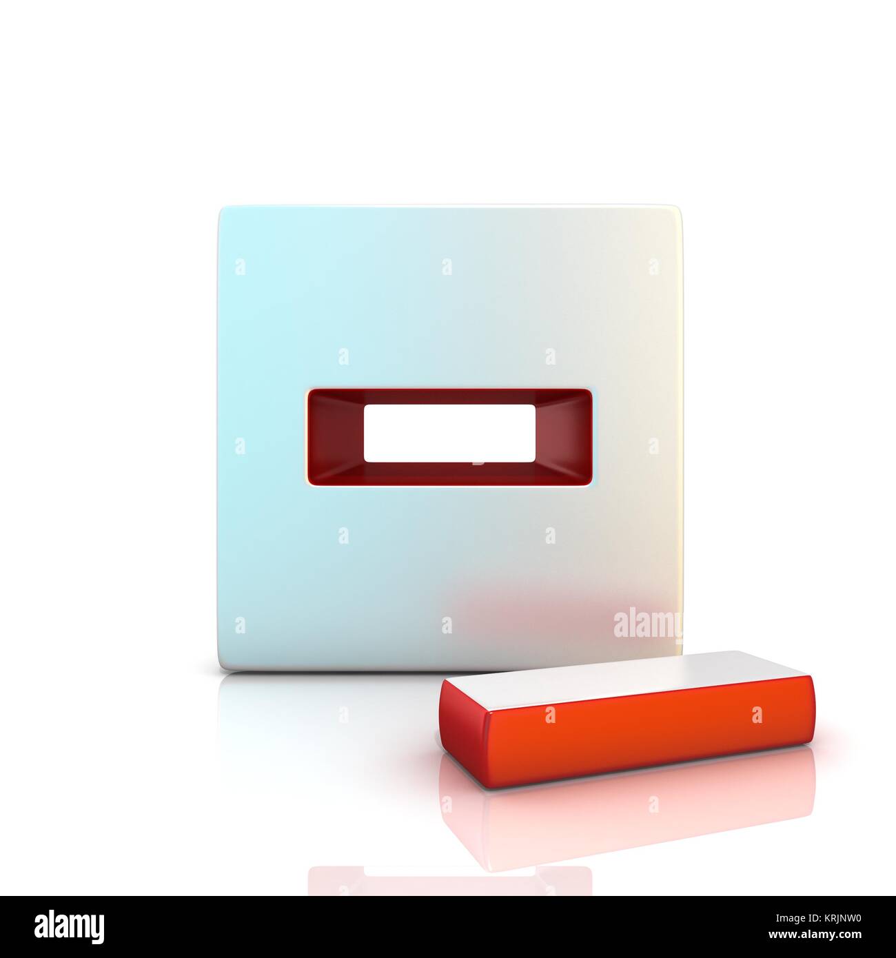 Minus sign. 3D Stock Photo - Alamy