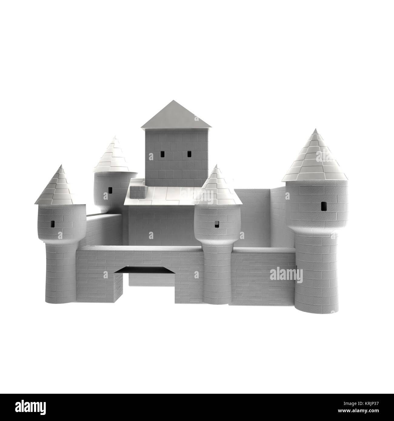 White castle isolated over white Stock Photo - Alamy